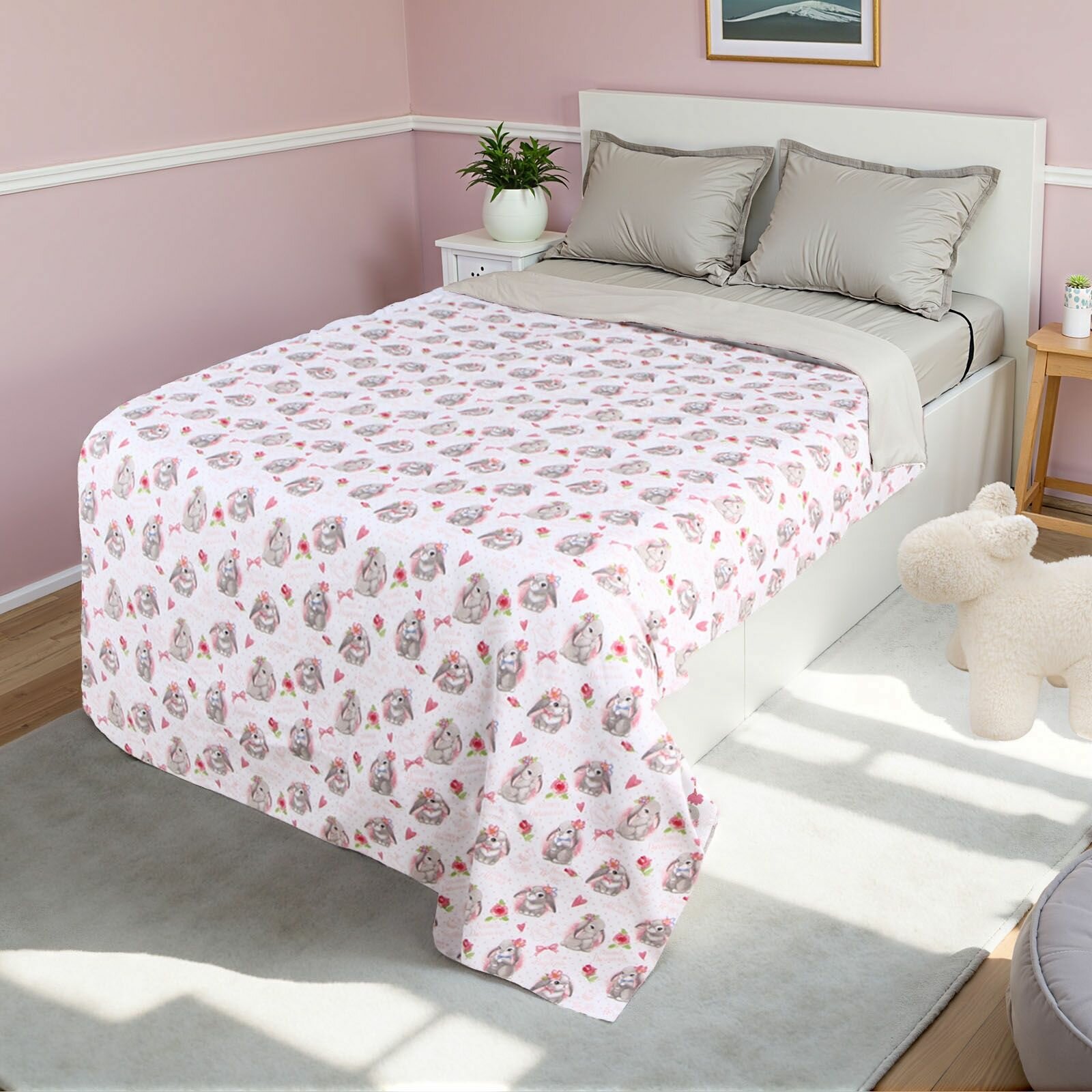 Покрывало на детскую кровать 145х210 см, Этель "Любимая доченька"