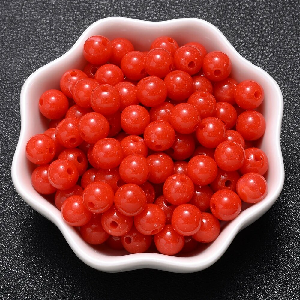 Missopick Градиентные акриловые бусины кошачий глаз 6-18 мм Красный, 8mm(100pcs), 19