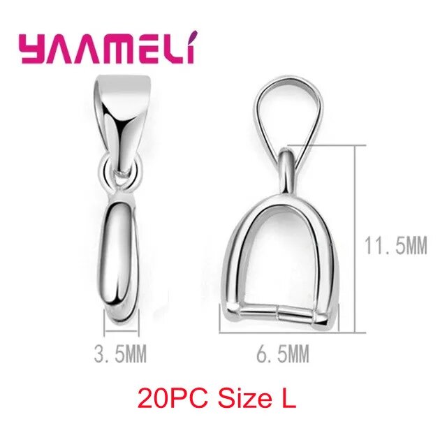 Фурнитура YAAMELI, 20шт, серебро 925, Size L
