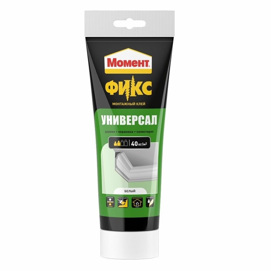Клей монтажный Момент FIX Универсал туба белый (250гр)