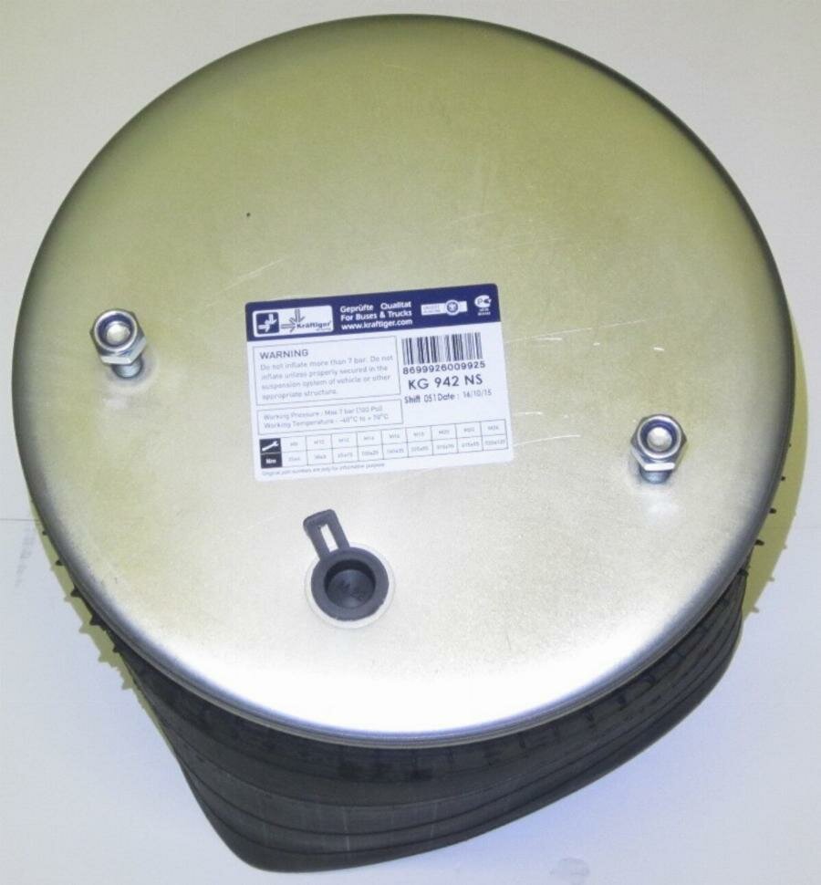 Пневморессора без стакана BPW KG942NS (Kraftiger)