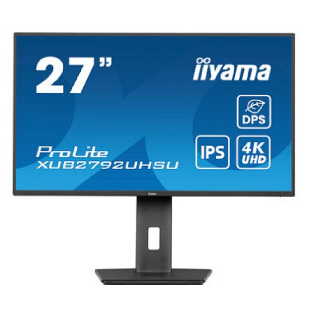 Монитор LCD IIYAMA 27" XUB2792UHSU-B6 IPS 3840x2160 60hz 4ms 1300:1 350cd 178/178 DVI HDMI DisplayPort USB-C HAS Pivot