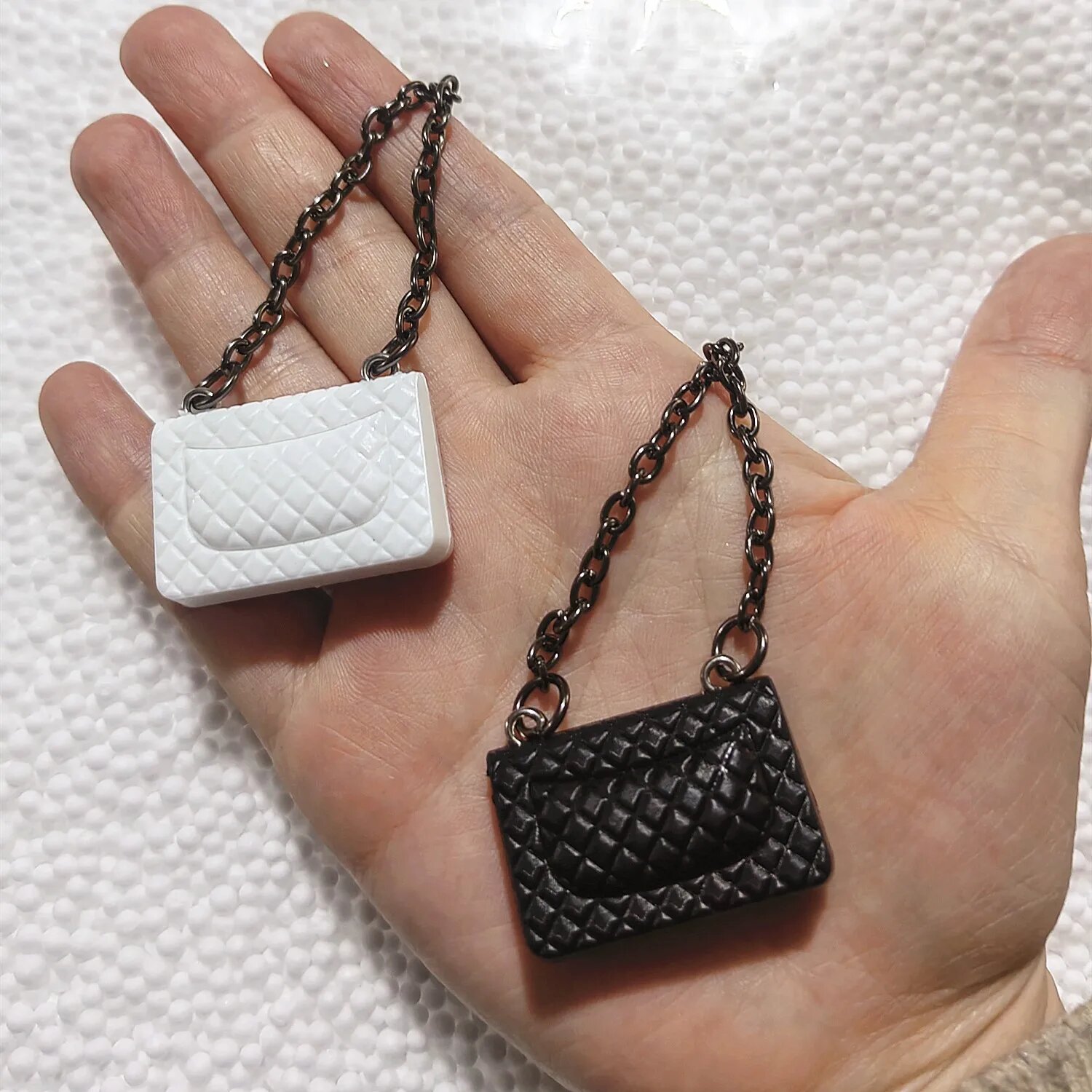 Миниатюрный набор игрушечной еды для кукольного домика Черный, 2pcs