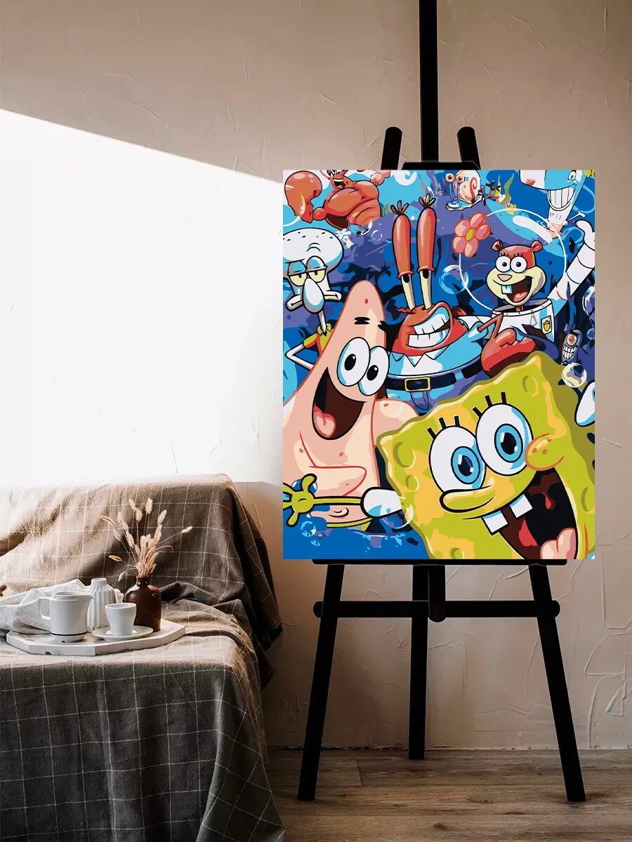 Картина по номерам Спанч Бобо