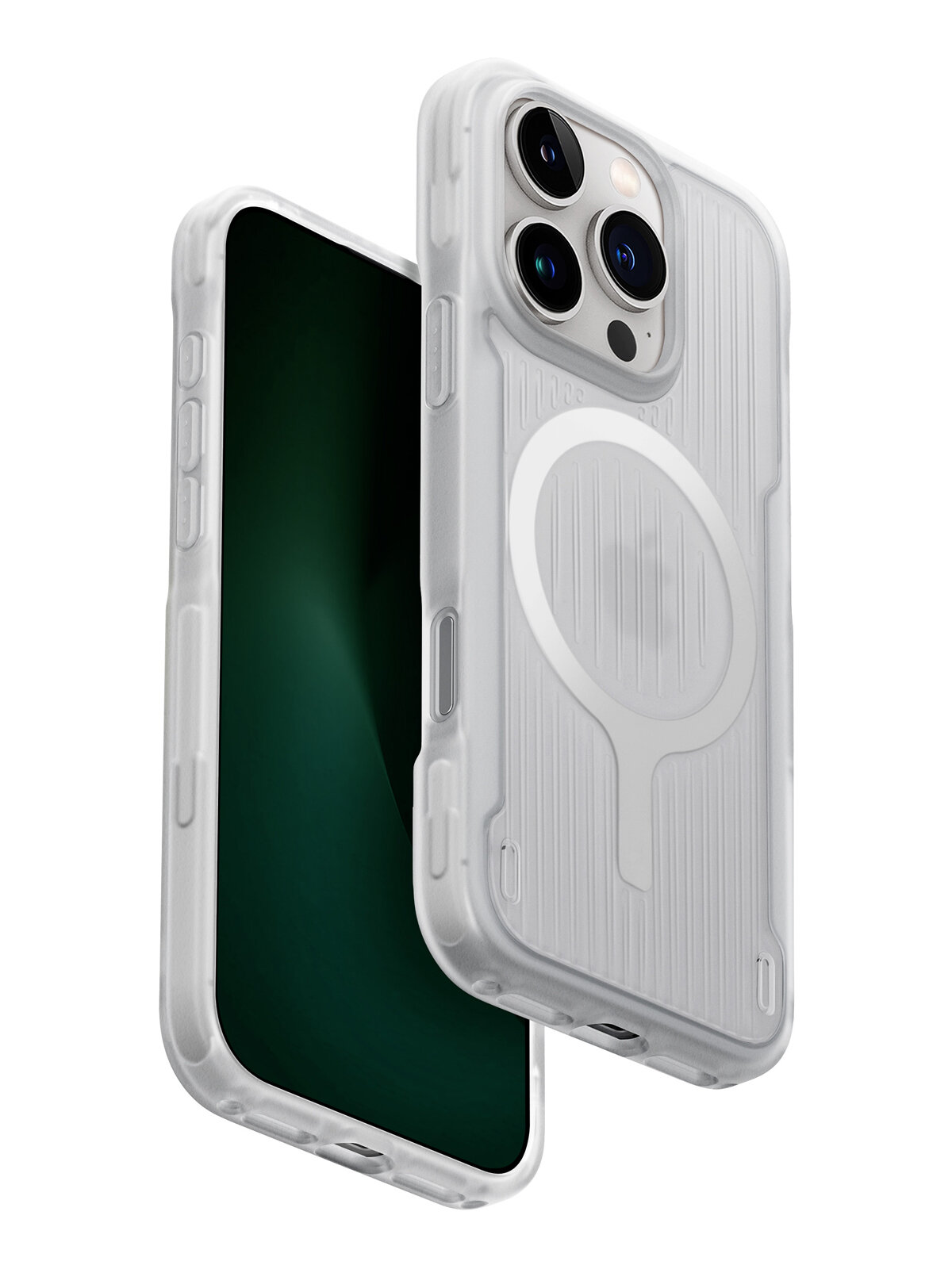 Uniq для iPhone 16 Pro Max чехол Combat Active Lume-White (MagSafe)