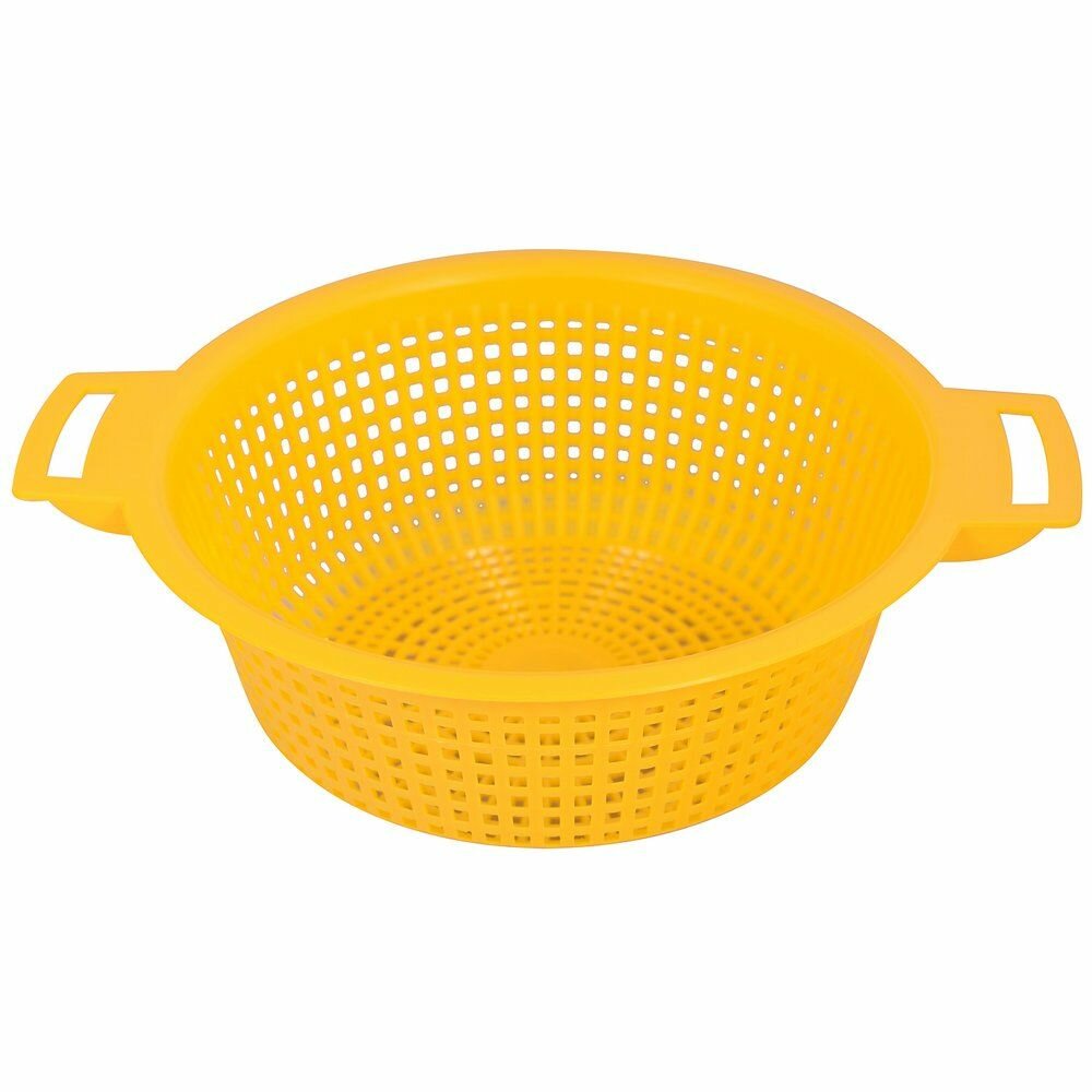 Миска-дуршлаг Мультидом с ручкой, пластмасс, 34,5х27,5х10,5 см (БМ76-225)