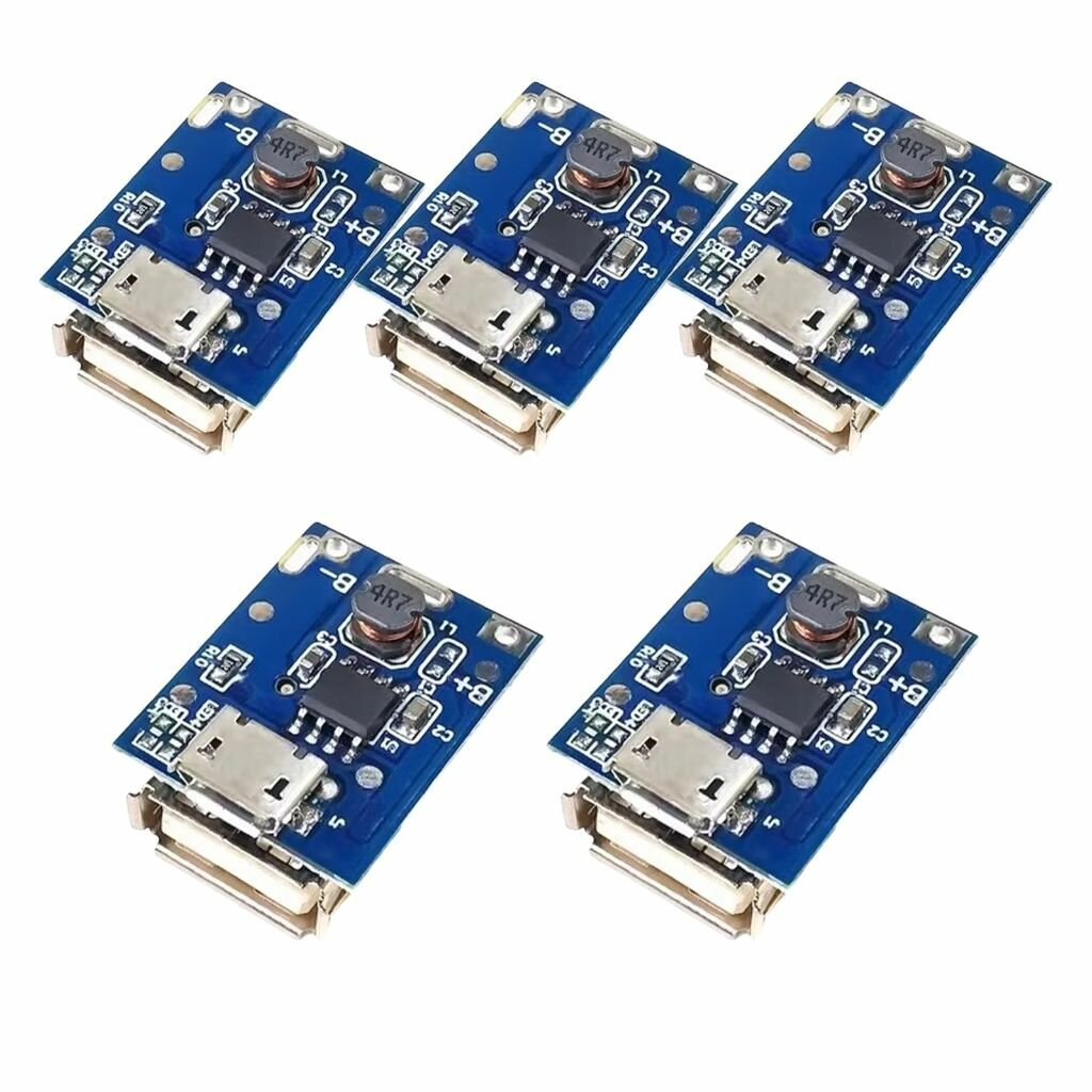 Модуль повышающего питания 5V с LED дисплеем для USB C/Micro