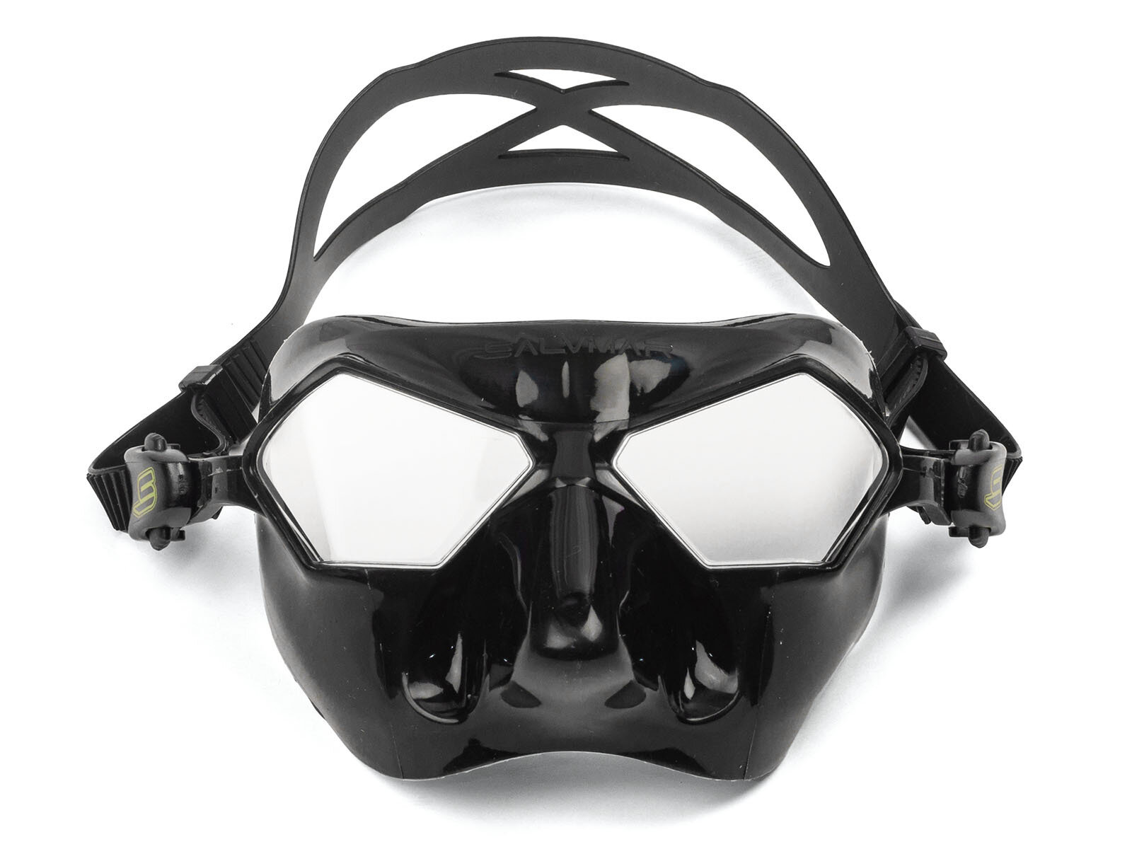 Маска Salvimar Incredibile Черный Силикон/прозрачные Линзы