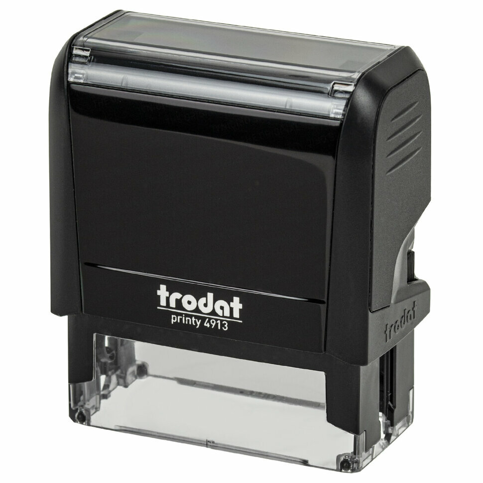 Оснастка для штампа, размер оттиска 58х22 мм, синий, TRODAT 4913 P4, подушка в комплекте, 52887, 235557