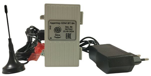 Адаптер GSM ВП ВА+SIM, для счетчиков газа "Принц", внешнее питание 220В