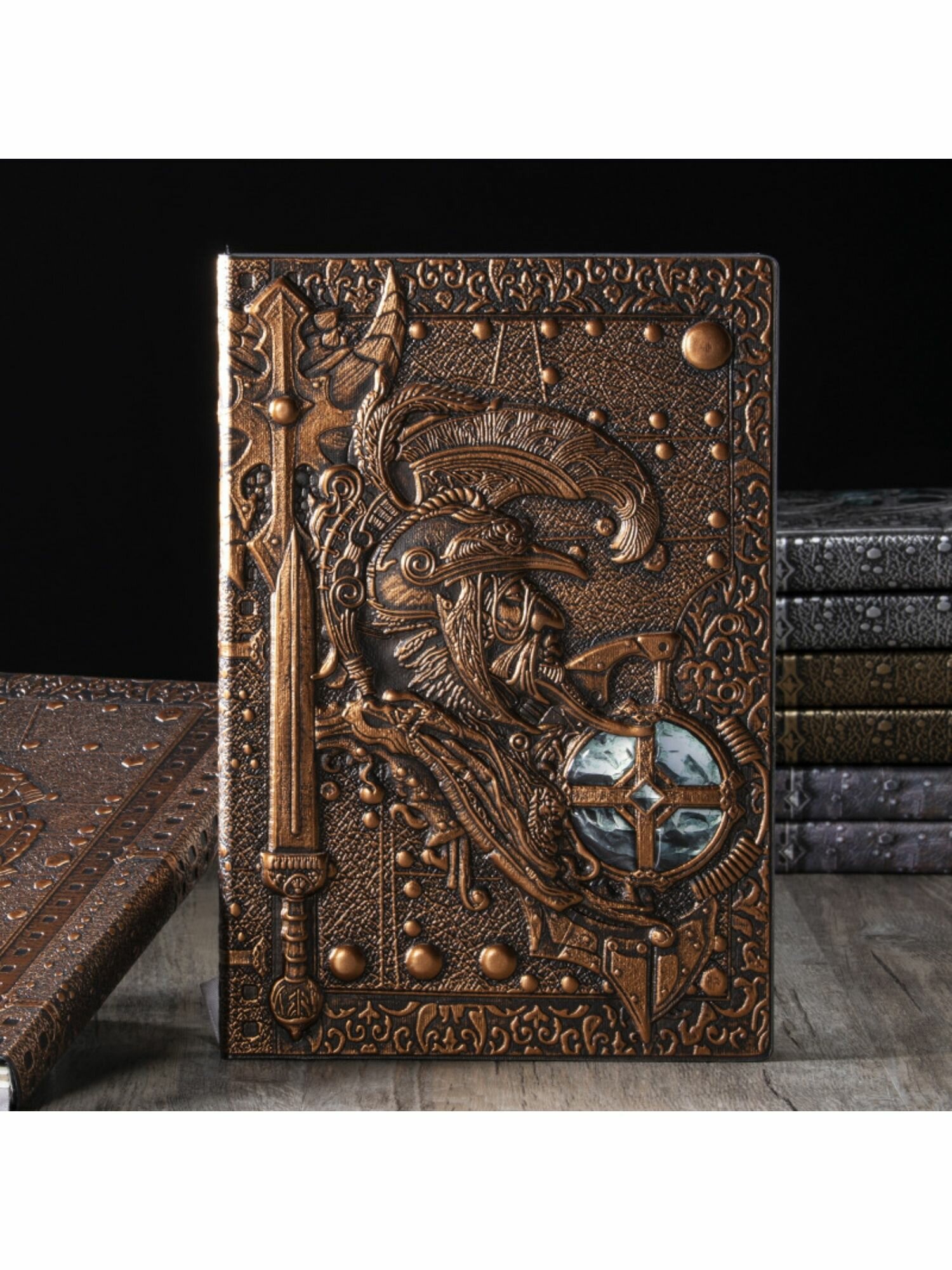 Блокнот с рельефным рисунком рыцаря A5