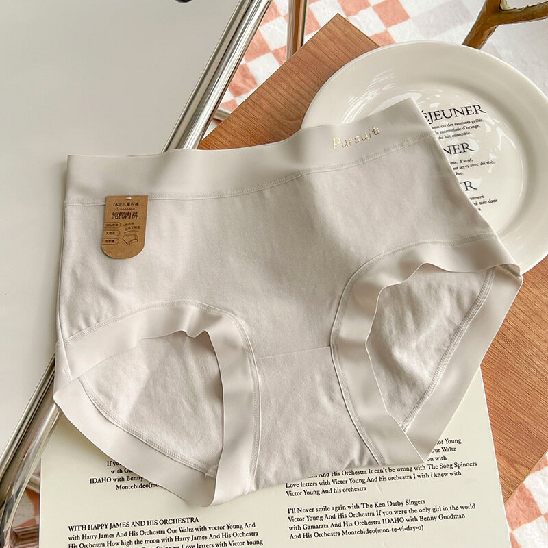 60 штук Синьцзянский хлопок 7A Антибактериальное женское нижнее белье из чистого хлопка A-класса Детское нижнее белье из чистого хлопка с простым кроем и средней талией