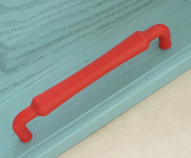 Ручки для шкафов из цинкового сплава, 128 мм, набор из 1 штуки Red