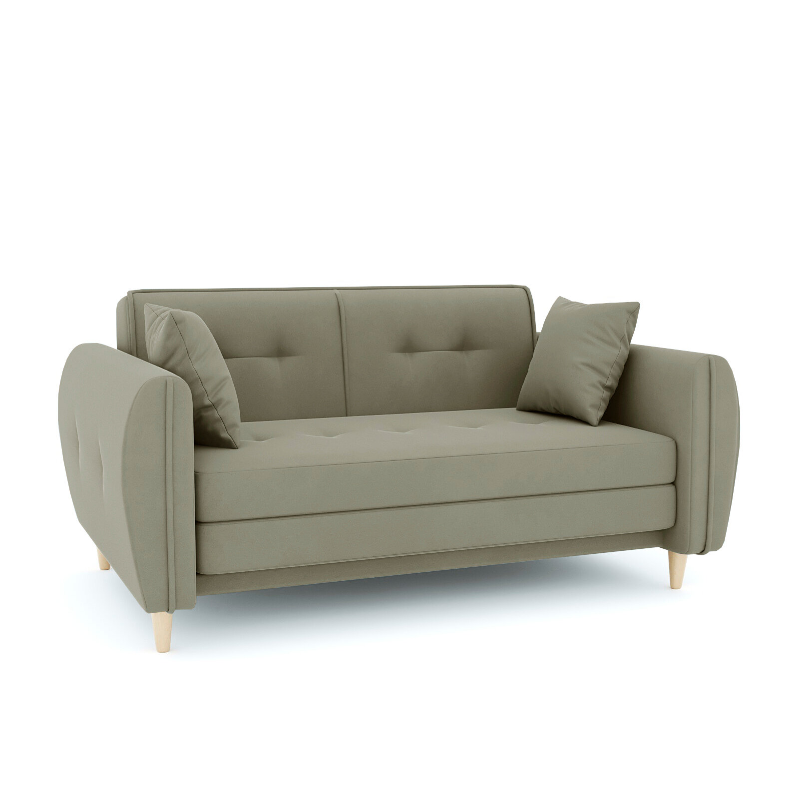 Диван - кровать Анита, чебурашка, 170*80*86, велюр Зара Лайт 04