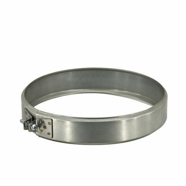 Обжимной хомут 100 раструб оцинковка