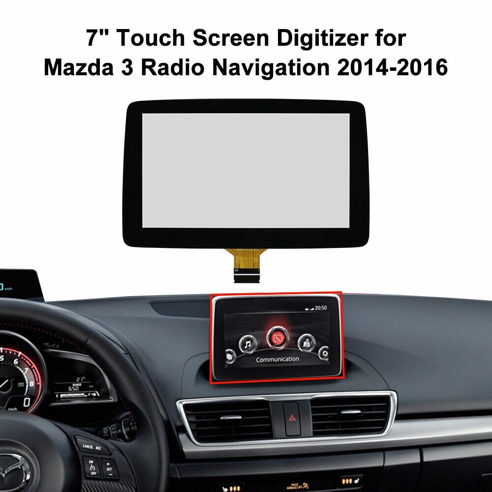 7" сенсорный дигитайзер TM070RDZ38 для Mazda 3 (2014-2016), CX-3 (2016-2017), MX-5 (2017-2019) — замена сенсора
