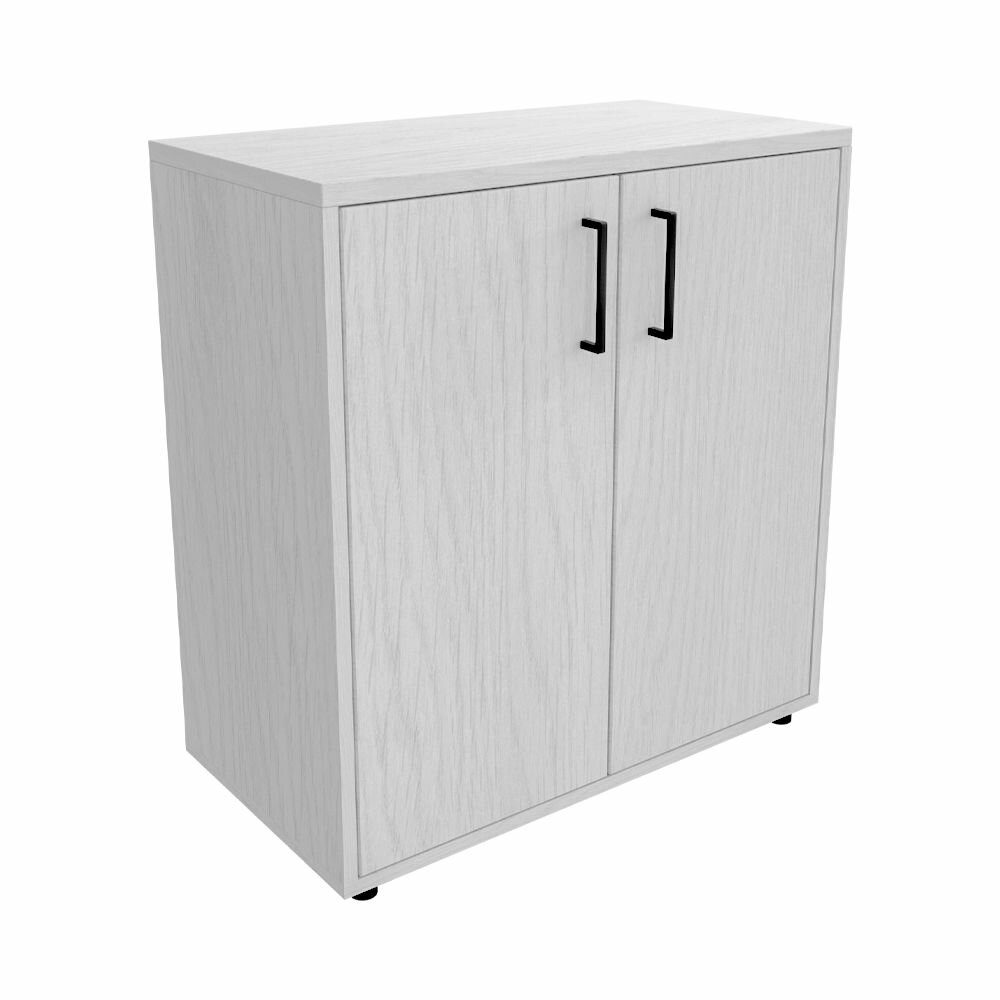 Тумба офисная 2-х дверная Т75, р. 700х370х750, Ясень Анкор белый