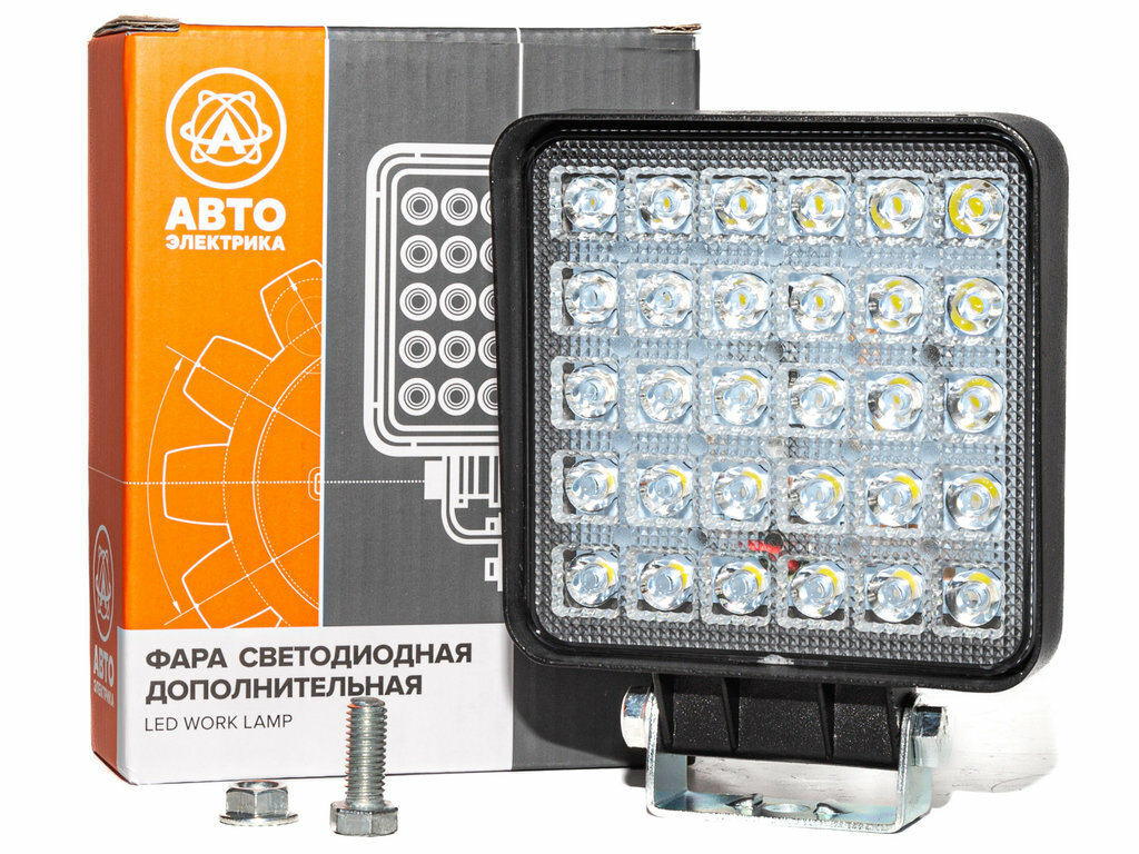 Фара светодиодная квадратная 110х42х140 направл. свет 10/30В 90Вт 30 диодов AE90S-30LED-42HC (АЕ)