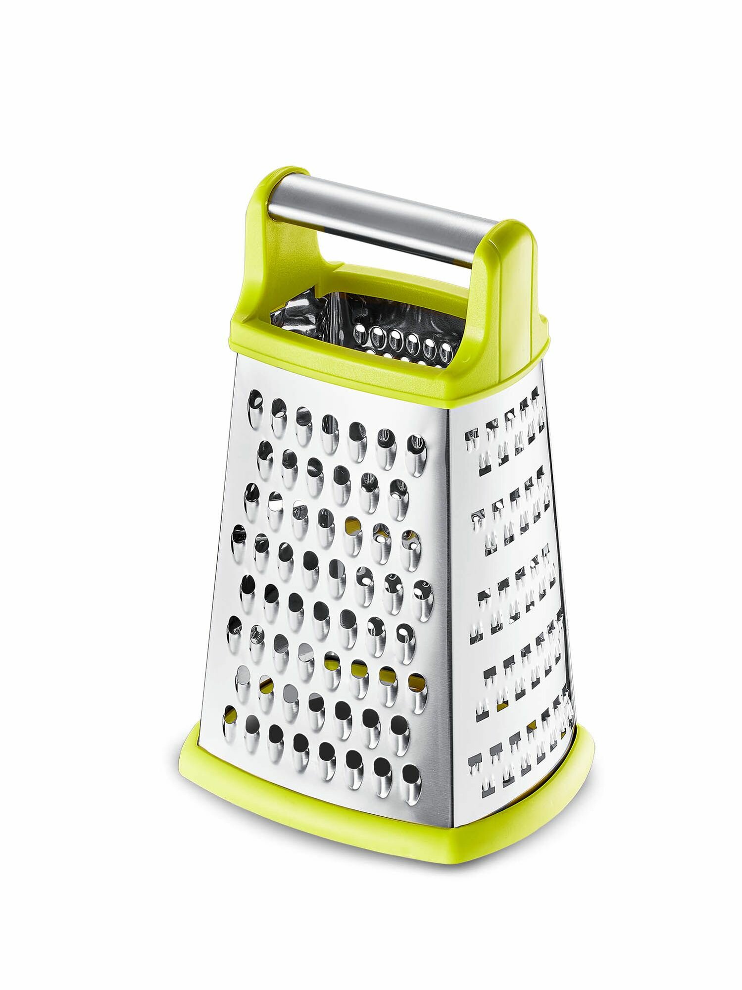 Терка для овощей из нержавеющей стали четырехгранная 23 см, посуда для кухни, шинковка многофункциональная