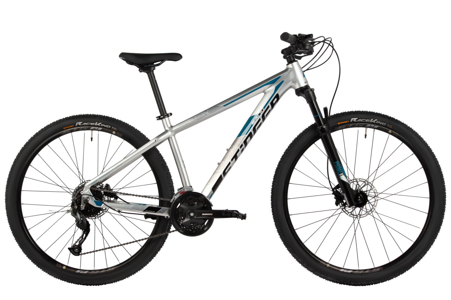Горный велосипед Stinger Reload STD 45 27.5 (2025), алюминиевая рама, размер 18", серебристый