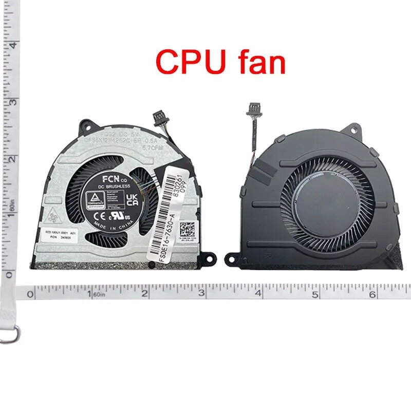 Вентилятор (кулер) для ноутбука Dell Inspiron 7630, 16-7630, CPU