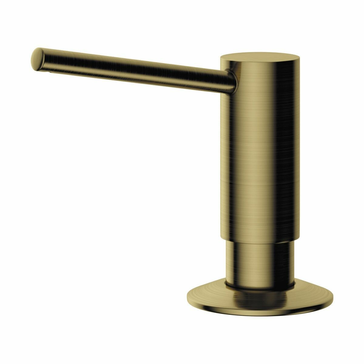 Дозатор для жидкого мыла/средства для мытья посуды/моющего средства с бутылкой Omoikiri OM-02-AB, античная латунь (врезной)