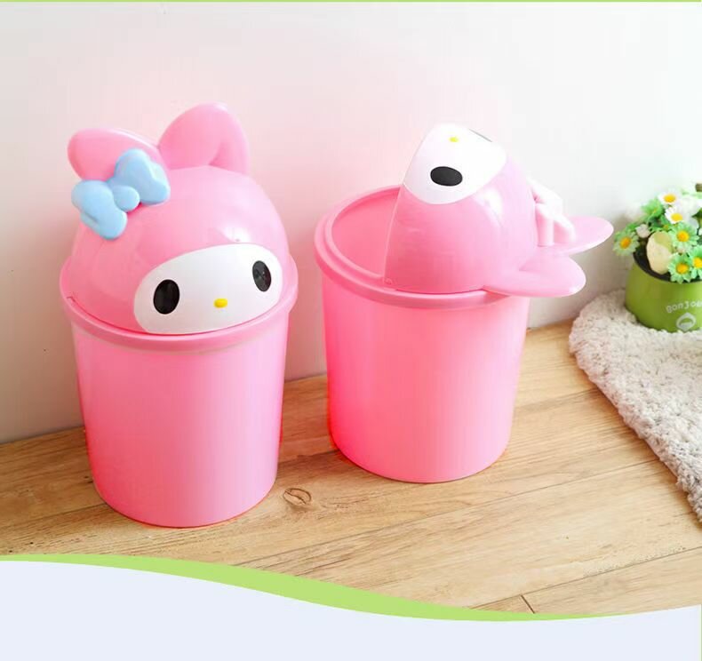Мусорная корзина "Sanrio", с фигурками, пластик, для мальчиков и девочек