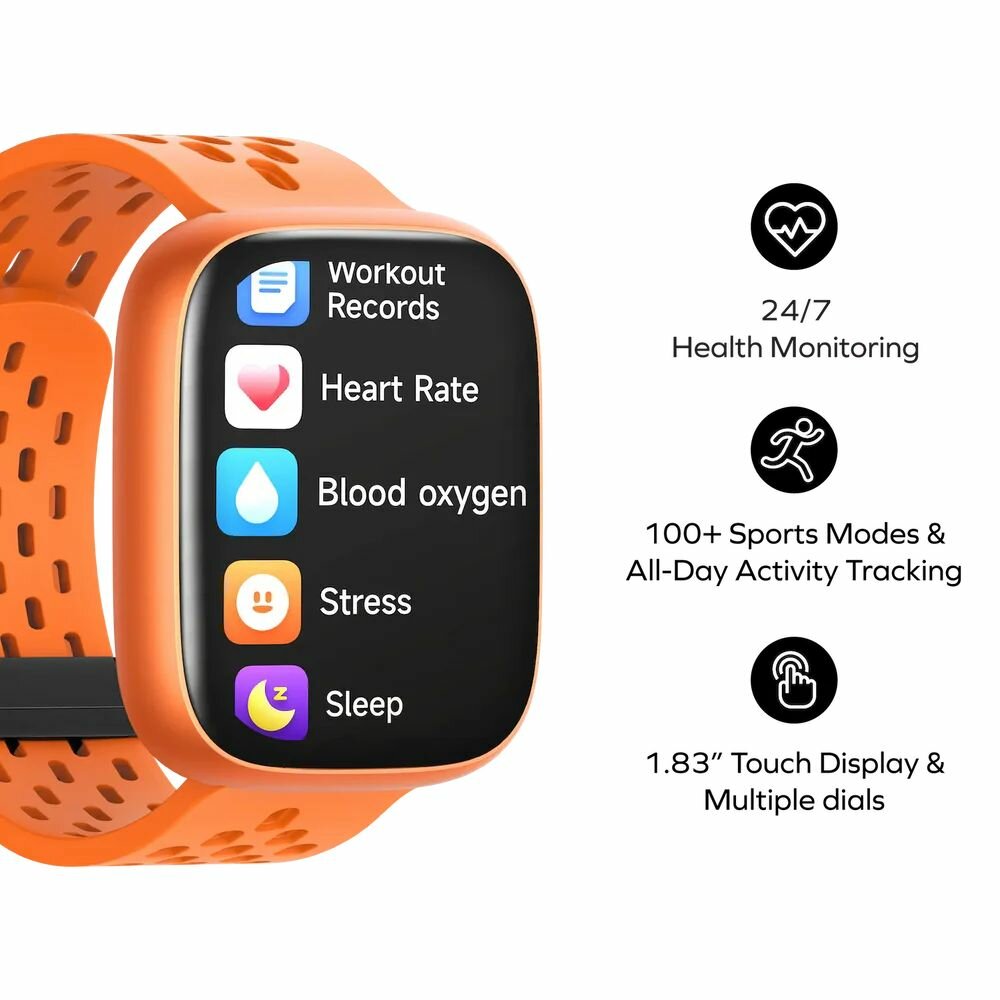 Умные часы Momax 1-Wear Smart Watch - Orange
