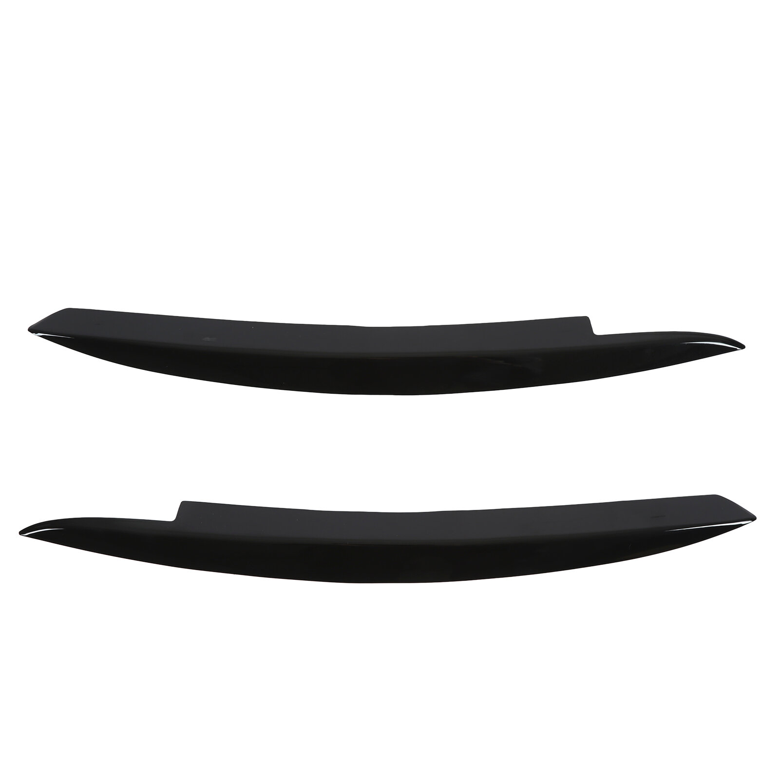 Пара глянцево-черных накладок-"бровей" на фары для Volkswagen Golf/Jetta MK6 2008-2012.