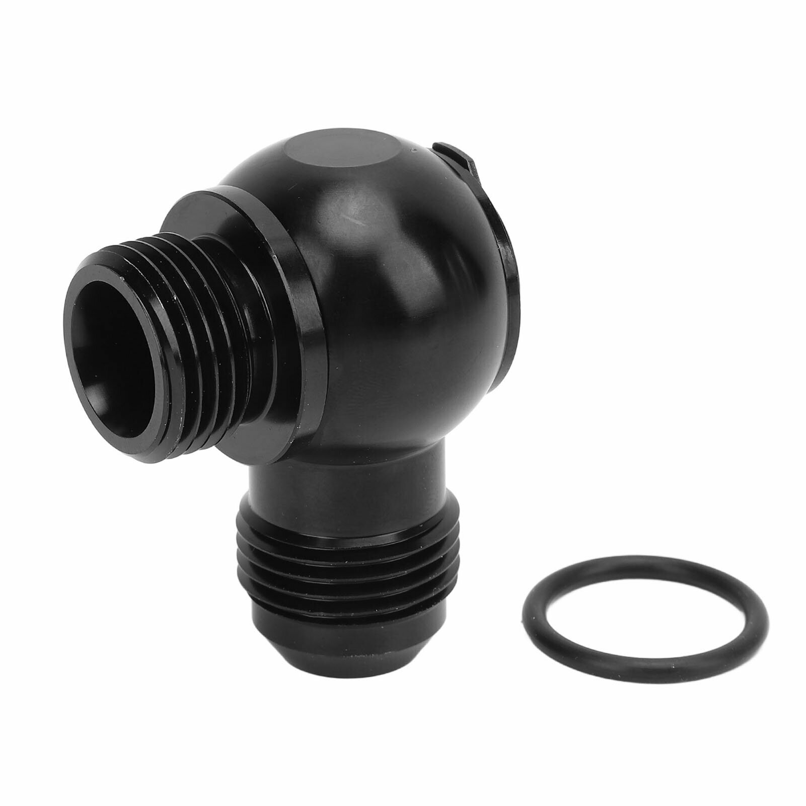 Переходник AN-10 на 1/2 BSP, алюминиевый сплав, черный