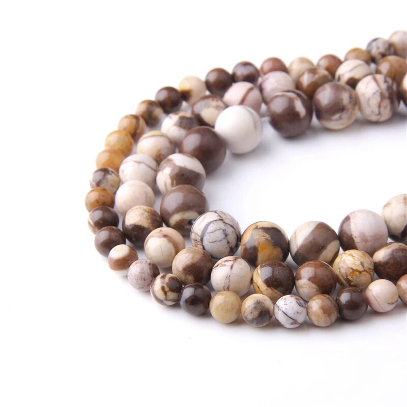 Бусины из натурального камня Vinswet 4-12 мм 8 mm about 48 beads, 29 Australia zebra