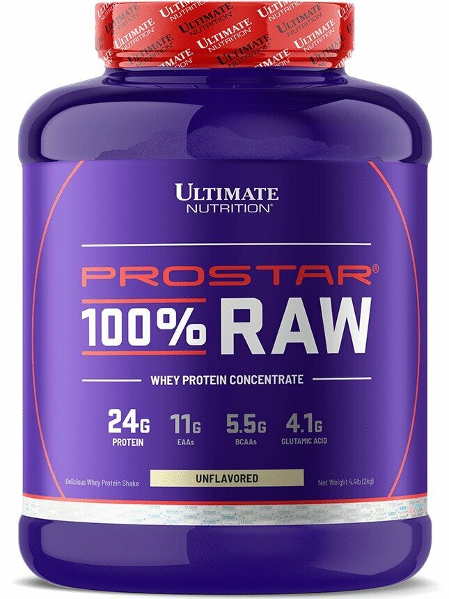 Сывороточный протеин Ultimate Nutrition PROSTAR 100% RAW 2000 г, Натуральный