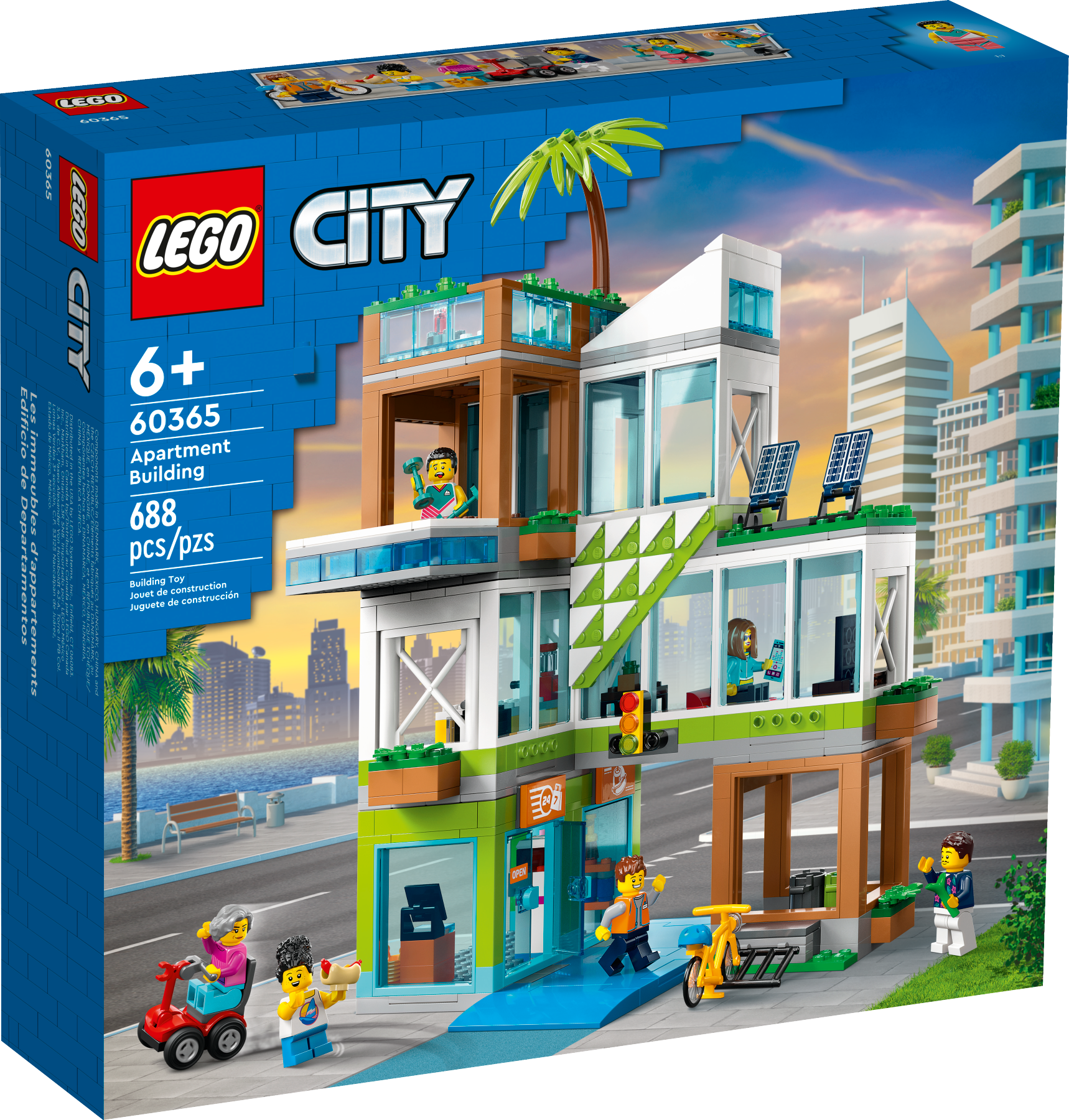 Конструктор LEGO City Многоквартирный дом, 688 деталей, 6+, 60365