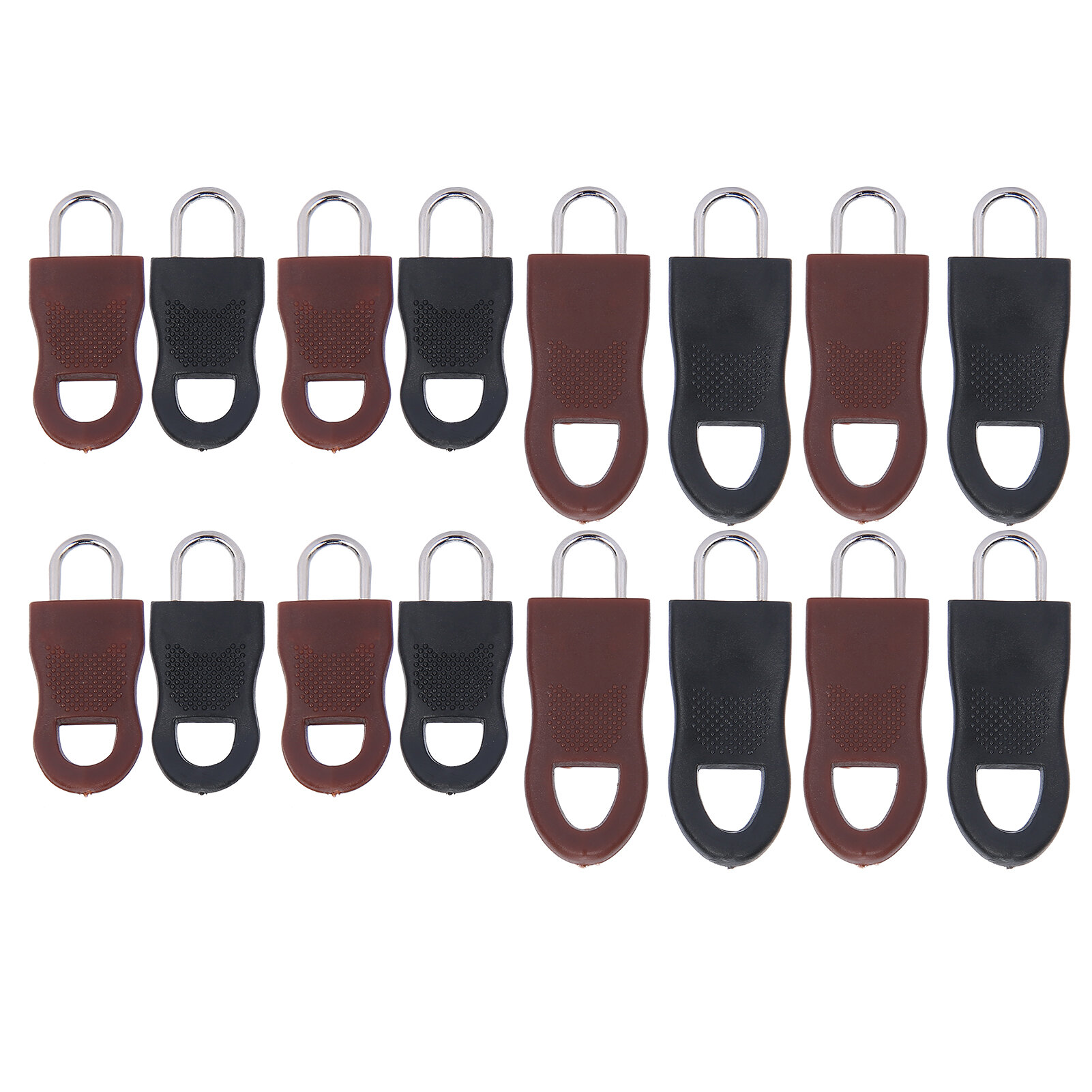 Универсальный съемный комплект бирок на молнии из сплава, резиновый фиксатор, сменный съемник для сумки, рюкзака, тканевой куртки