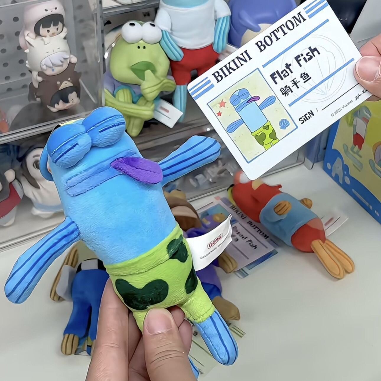 SpongeBob SquarePants Bikini Bottom Resident Plush Doll Pendant Ugly Cute Dummy Fish Backpack Ornament Doll