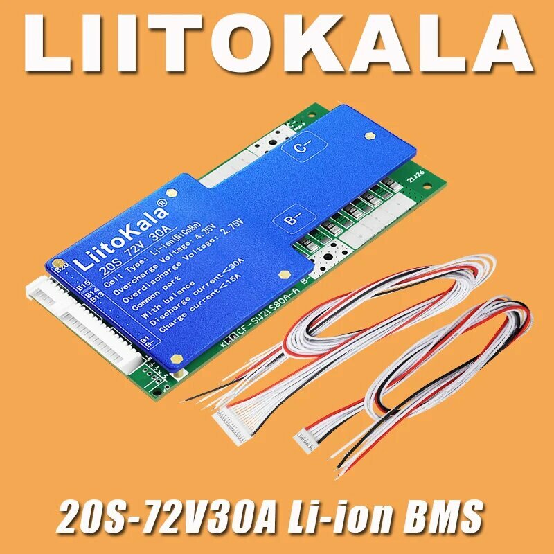 LIitoKala 20S-72V 30A BMS плата защиты Li-ion