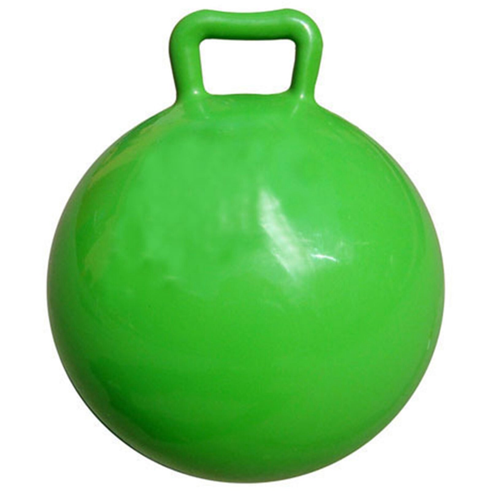 Pure Color Inflatable Bouncing Ball Kids Jumping Hop with Handle for Adults Children Exercise Toy