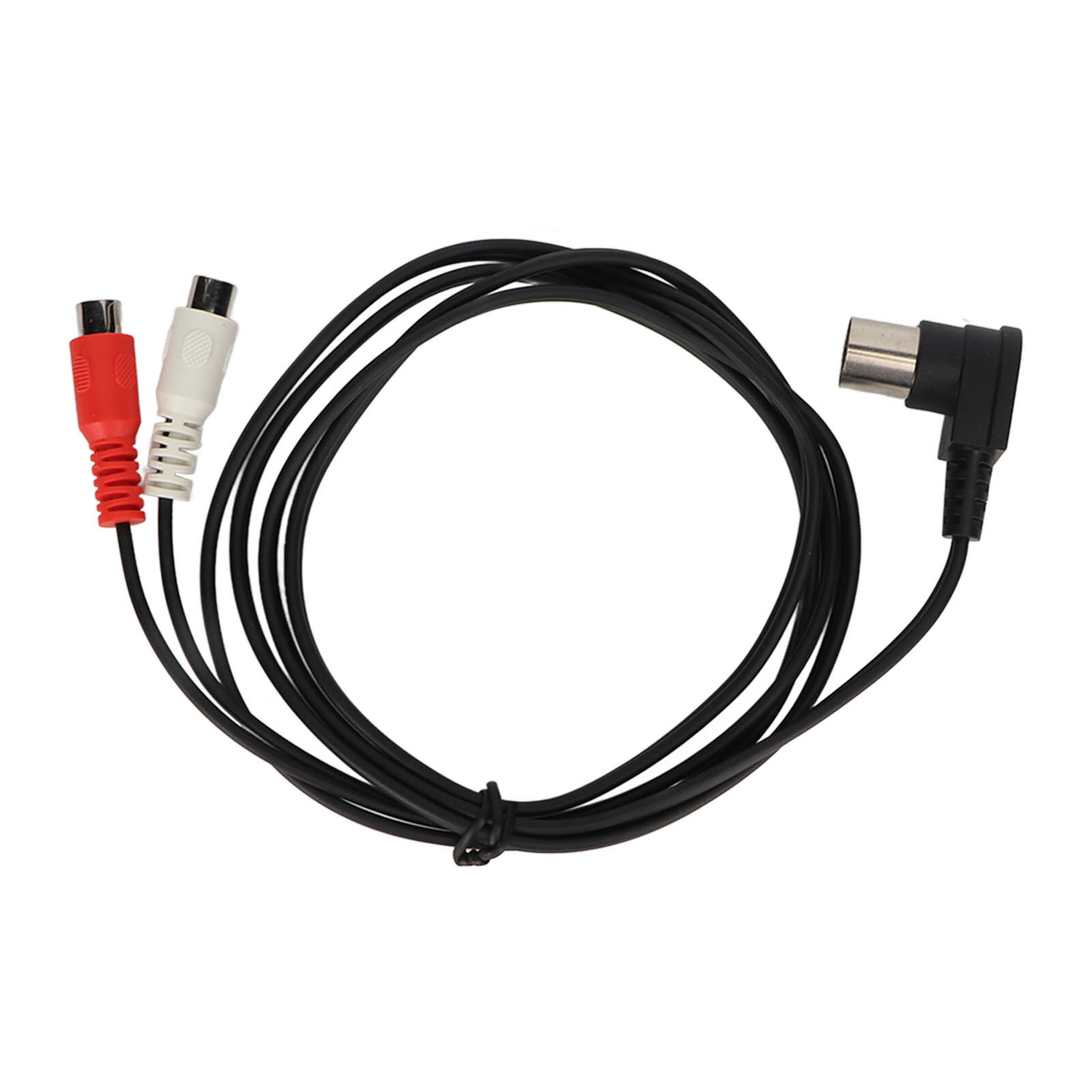 DIN 5PIN MALE до 2RCA Женский 90 -градусный звуковой кабель 4,9 -футов