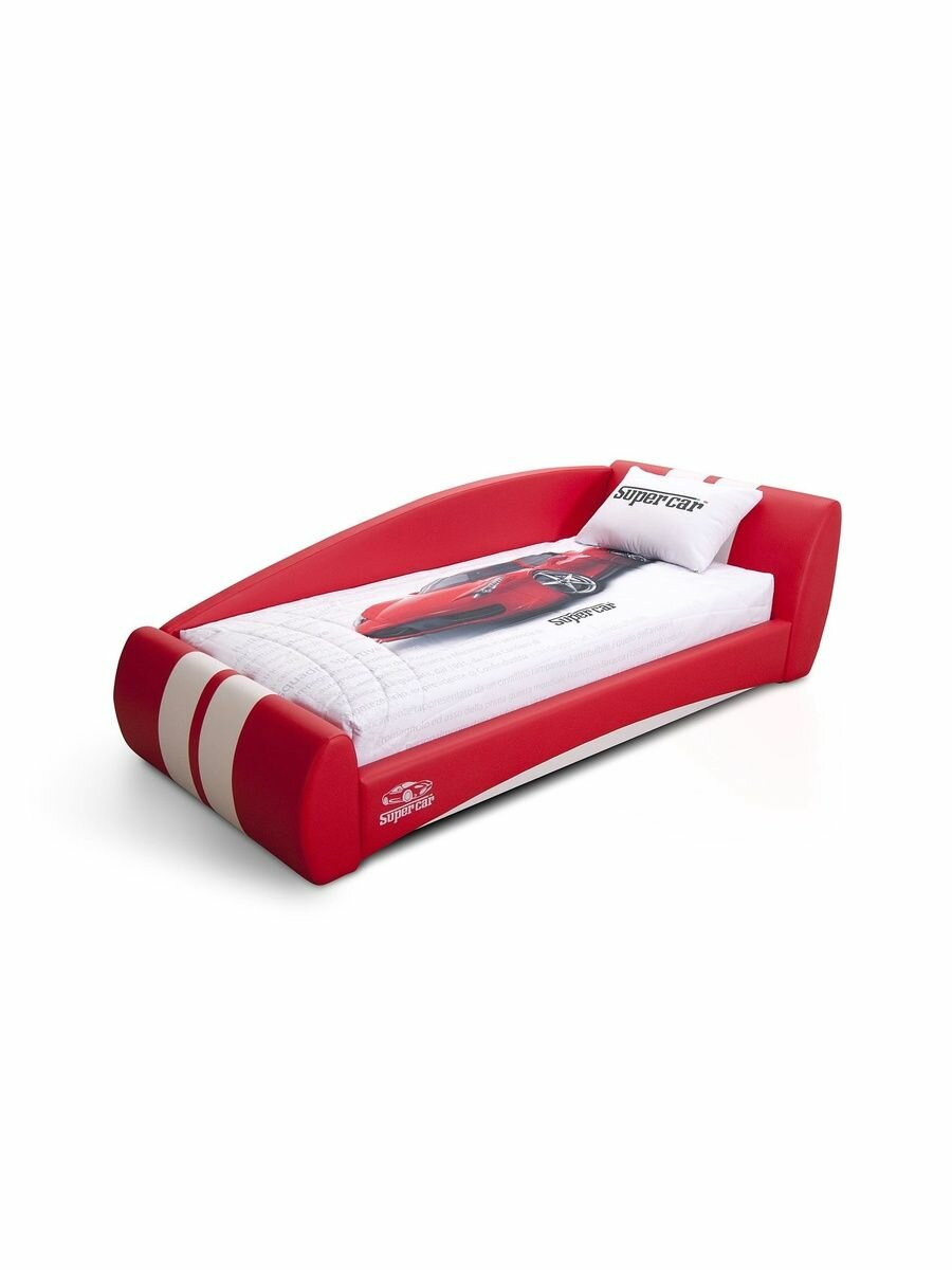 Чехол на матрас декоративный фабрика Мирлачева CAR М , цвет красный (полиоксфорд,120х200см)