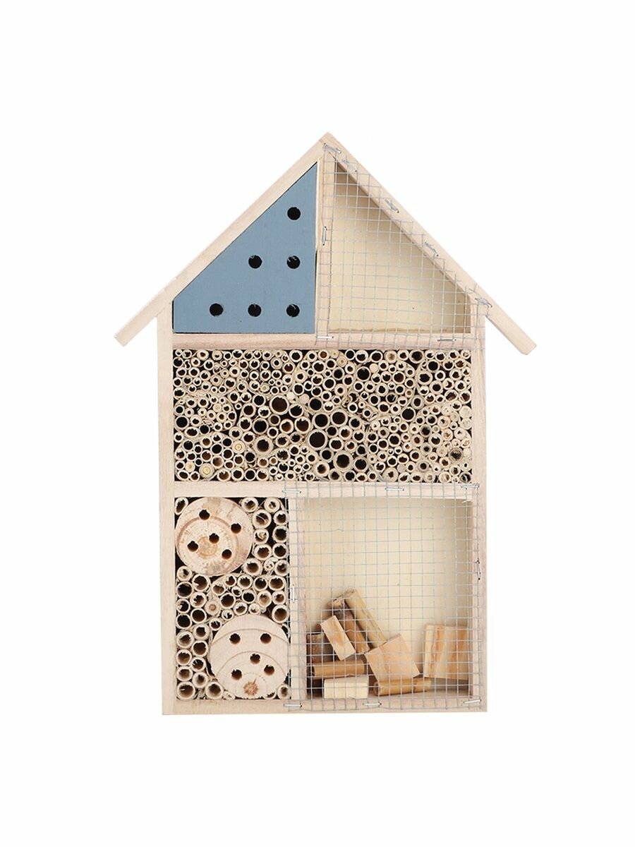 Деревянный домик для насекомых, укрытие для пчел и насекомых, украшение сада
