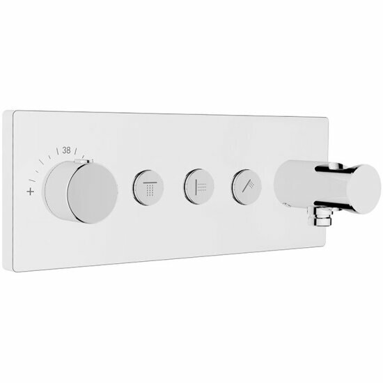 Смеситель для ванны Kaiser® Kaiser Sano 3-х режимный (08677) Хром