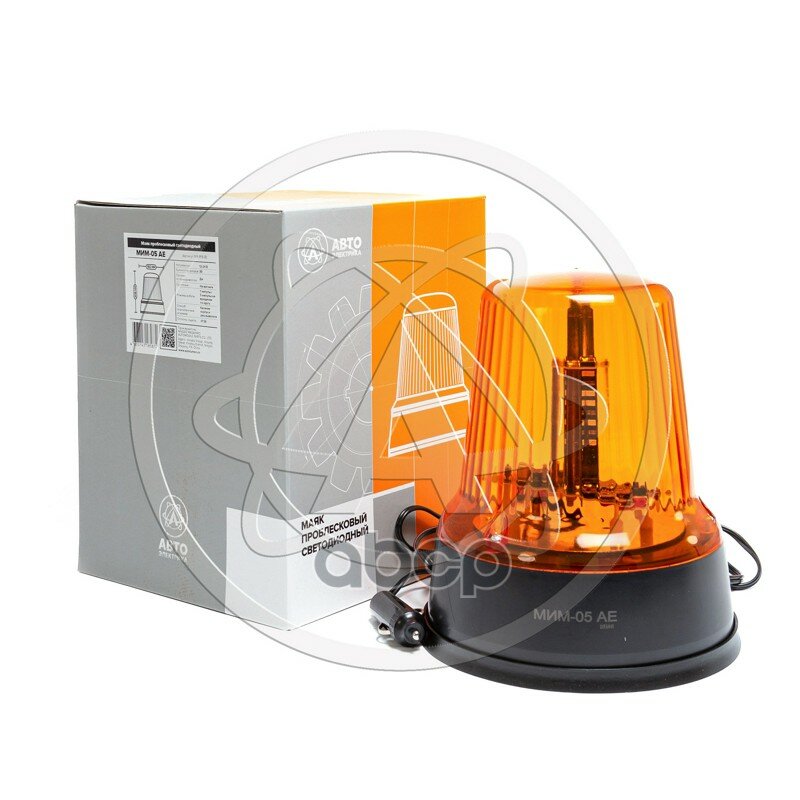 Маяк импульсный 12/24V (30 светодиодов) на магните желтый AVTOELECTRICA AVTOELECTRICA арт. МИМ05AE