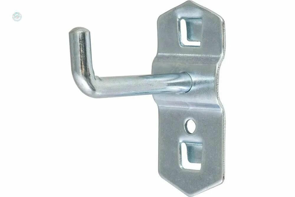 Крюк держатель инструмента NORGAU Industrial 25 мм, стальной подвес для перфорированной панели 10x10 мм, настенный органайзер для гаража и мастерской