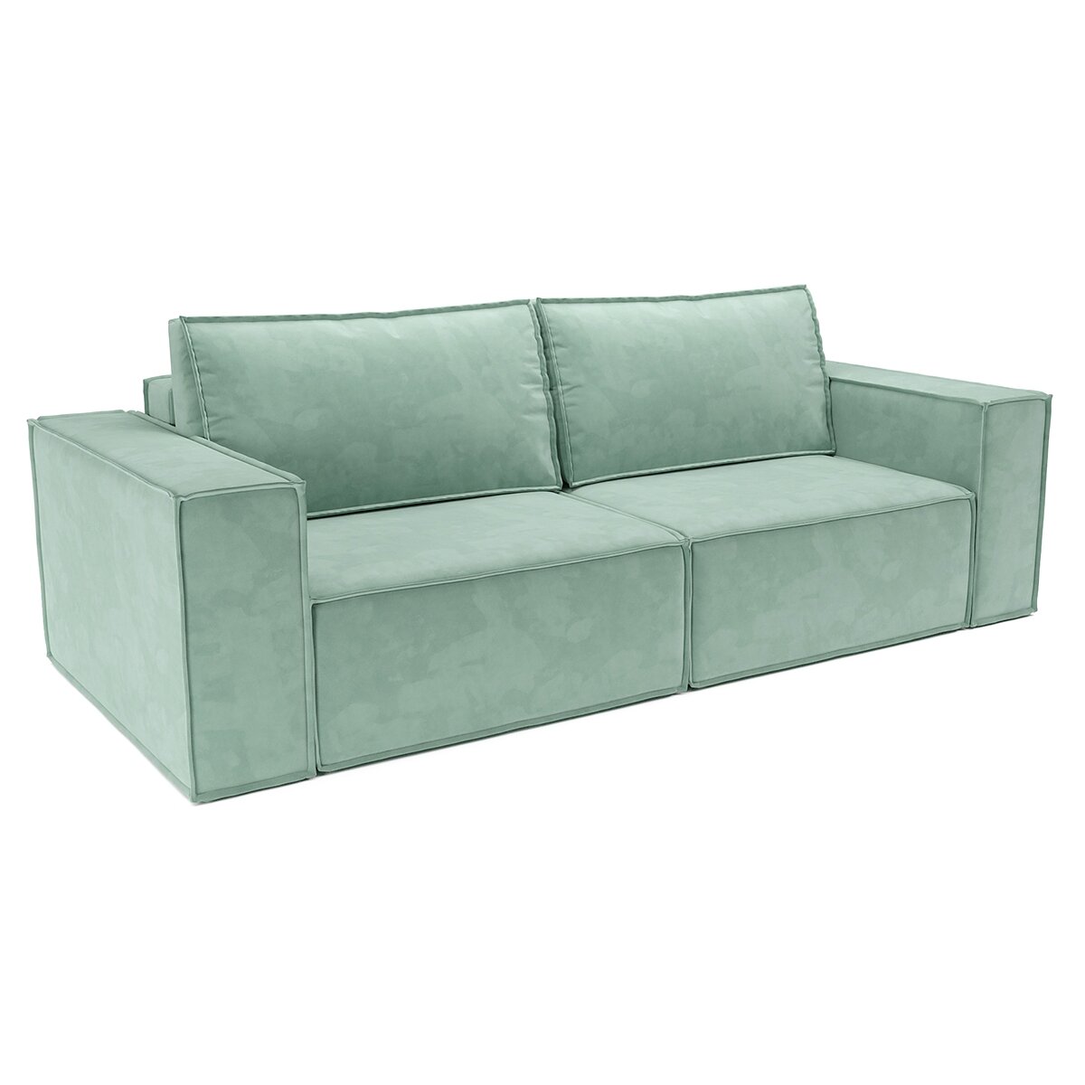 Диван/угол Сток Диванов Лофт-Евро Mint мятный, механизм еврокнижка