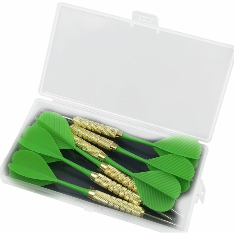 1 набор из 6 специальных дротиков для жестких мишеней метания дротиков-зеленый