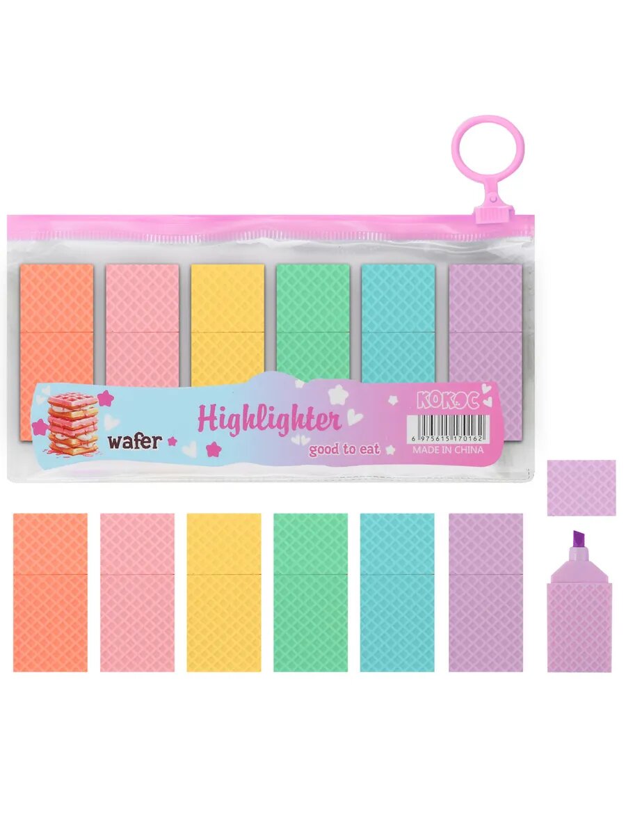 Набор перманентных маркеров 6 шт 1-4 мм