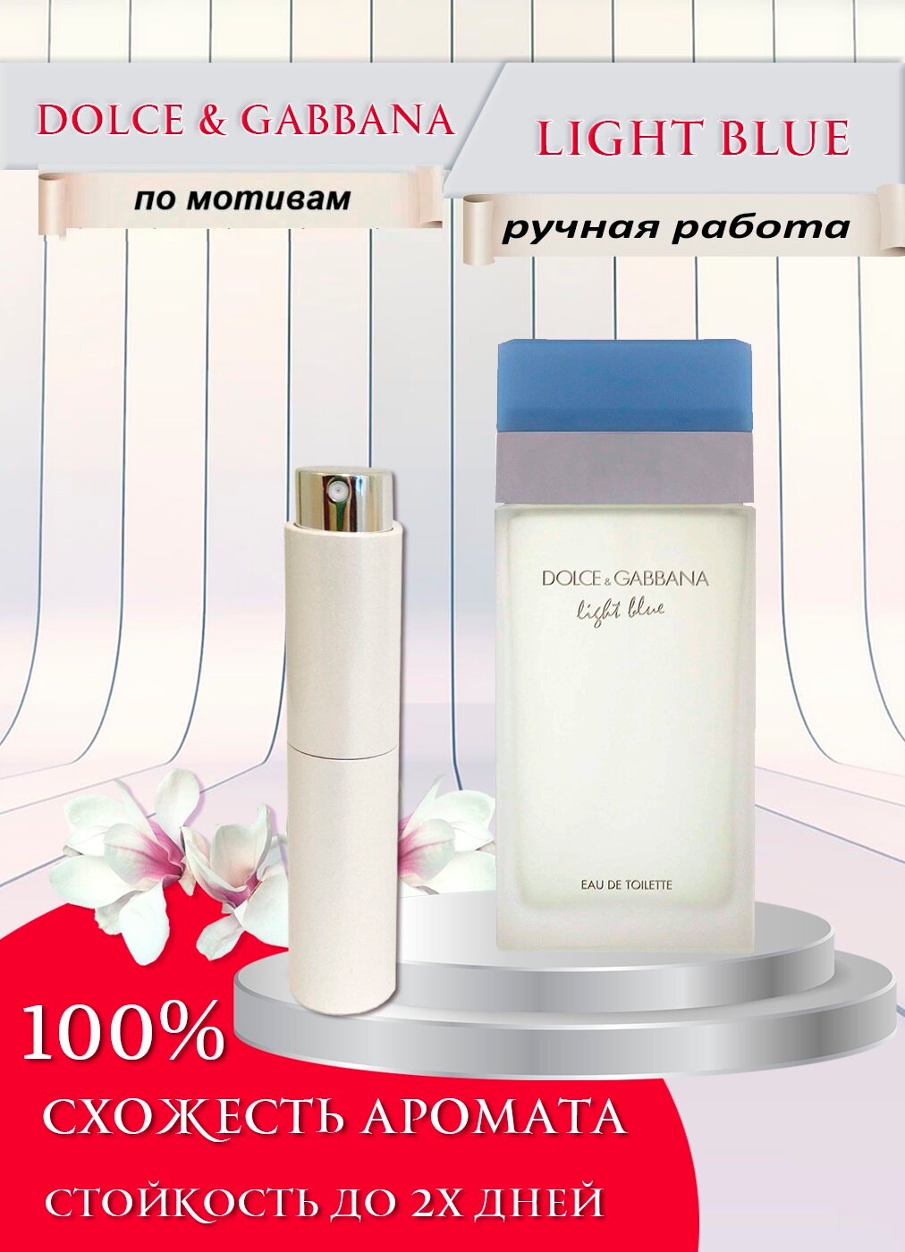 Туалетная вода по мотивам Dolce & Gabbana Light Blue (Дольче Габбана Лайт Блю) 10 мл