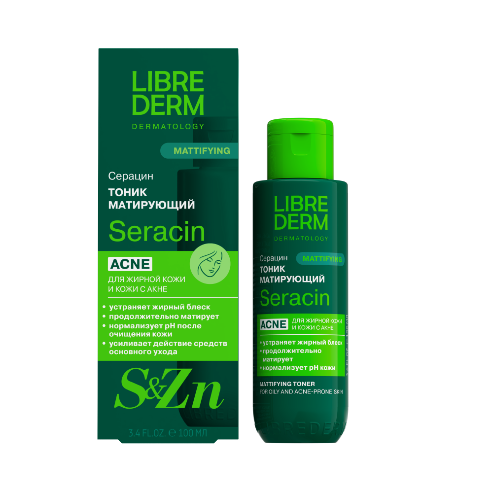 Librederm Серацин (Seracin) матирующий тоник 100 мл