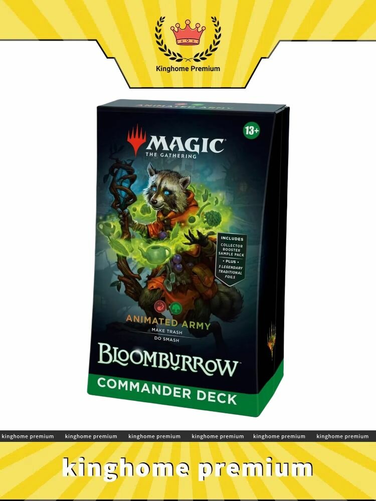 Magic: The Gathering Bloomburrow Commander Deck - Animated Army (100-Card Deck, 2-Card Collector Booster Sample Pack + Accessories)(Английский)