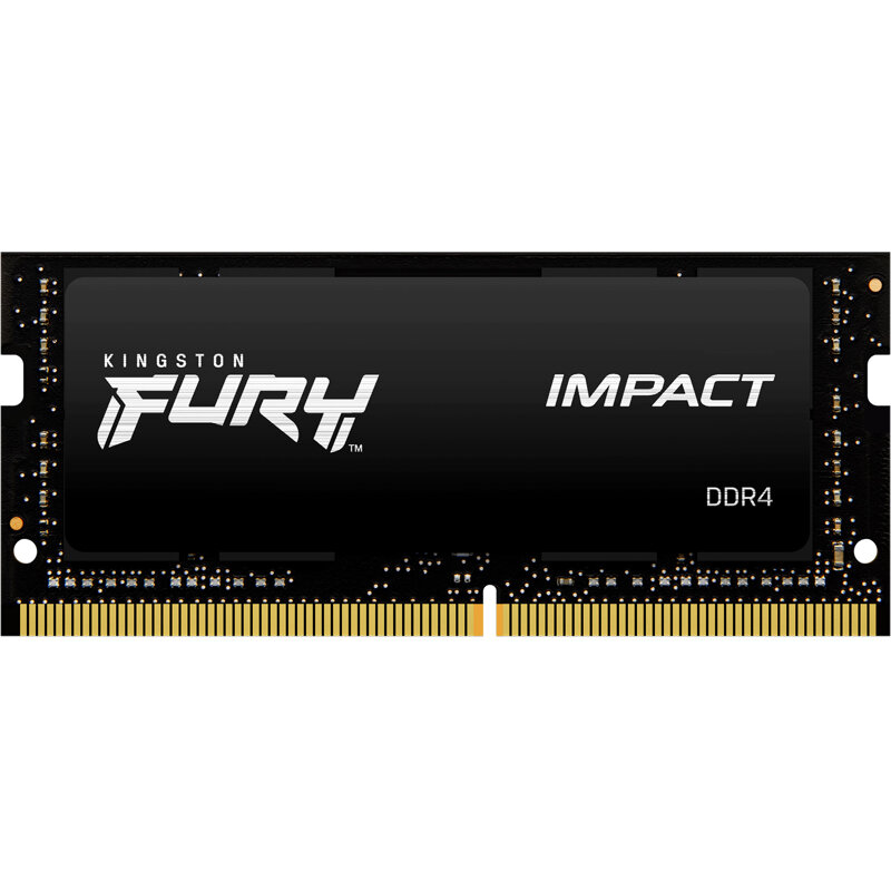 Оперативная память Kingston 16ГБ DDR4 3200MT/s CL20 SODIMM FURY Impact KF432S20IB/16 KF432S20IB/16